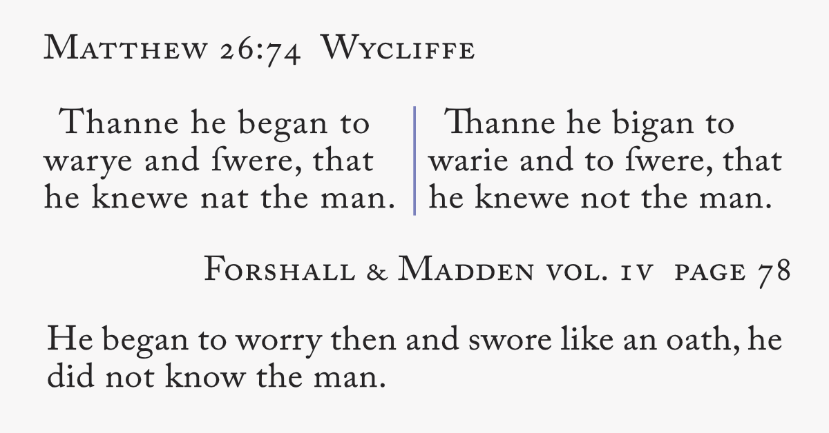 Paine & Wycliffe: Matthew 26.74 – TERESA PELKA.COM
